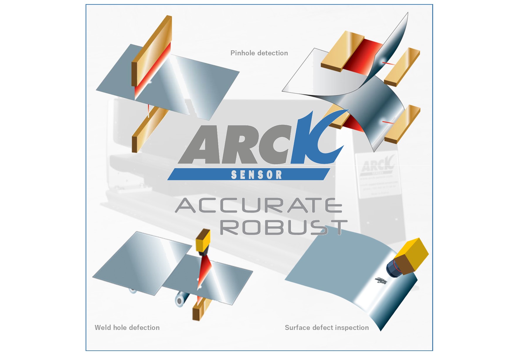 Arck Sensor / 金属薄板製品自動ライン検査システム - 精密測定機器 | 株式会社シーケービー